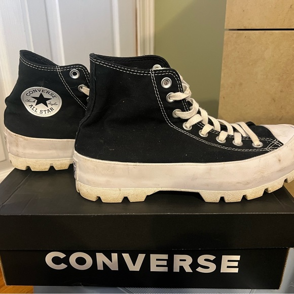 Converse | Shoes | Converse Black High Top Platform | Poshmark